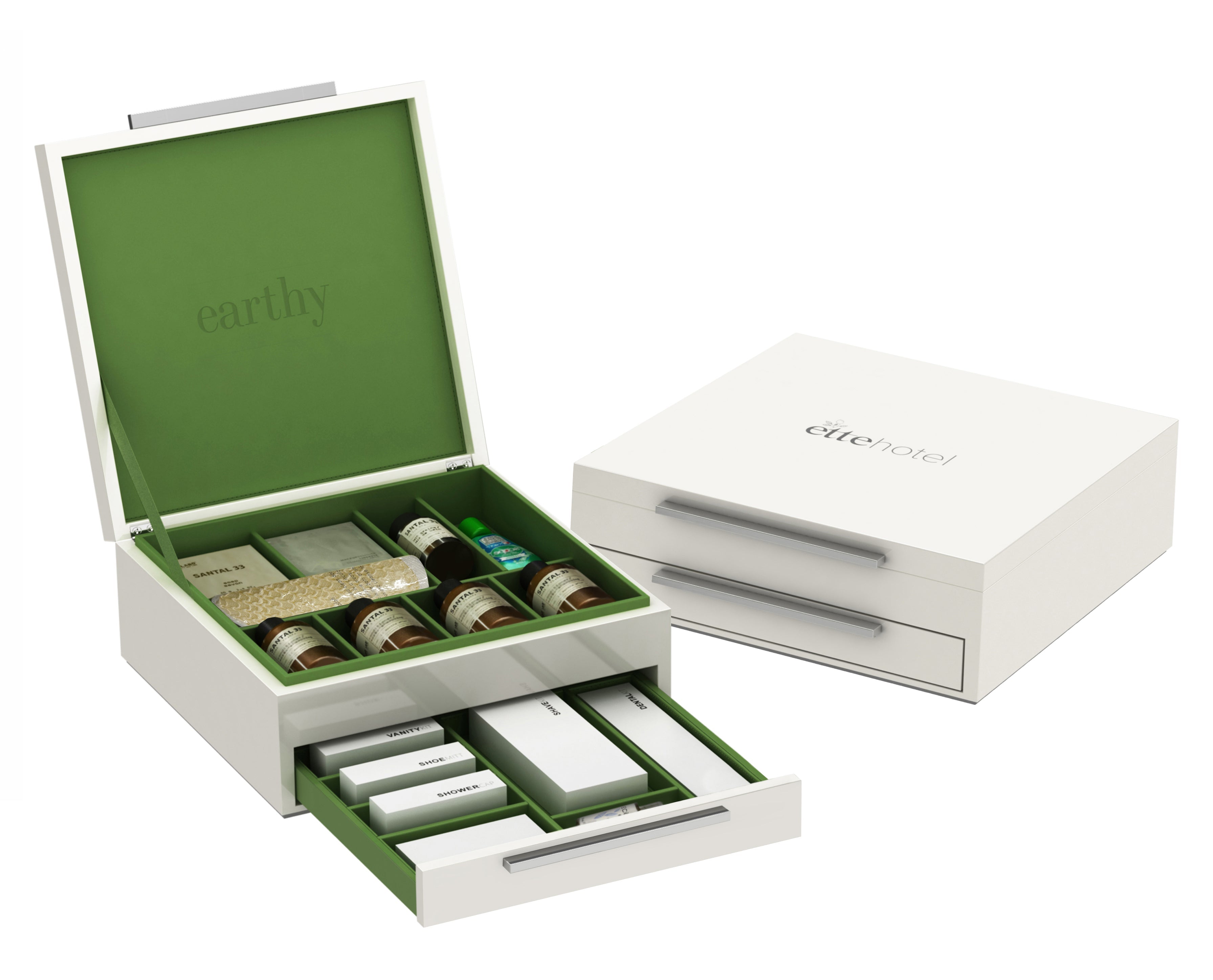 Amenity Box, Display Stand & Vanity Insert | Via Motif