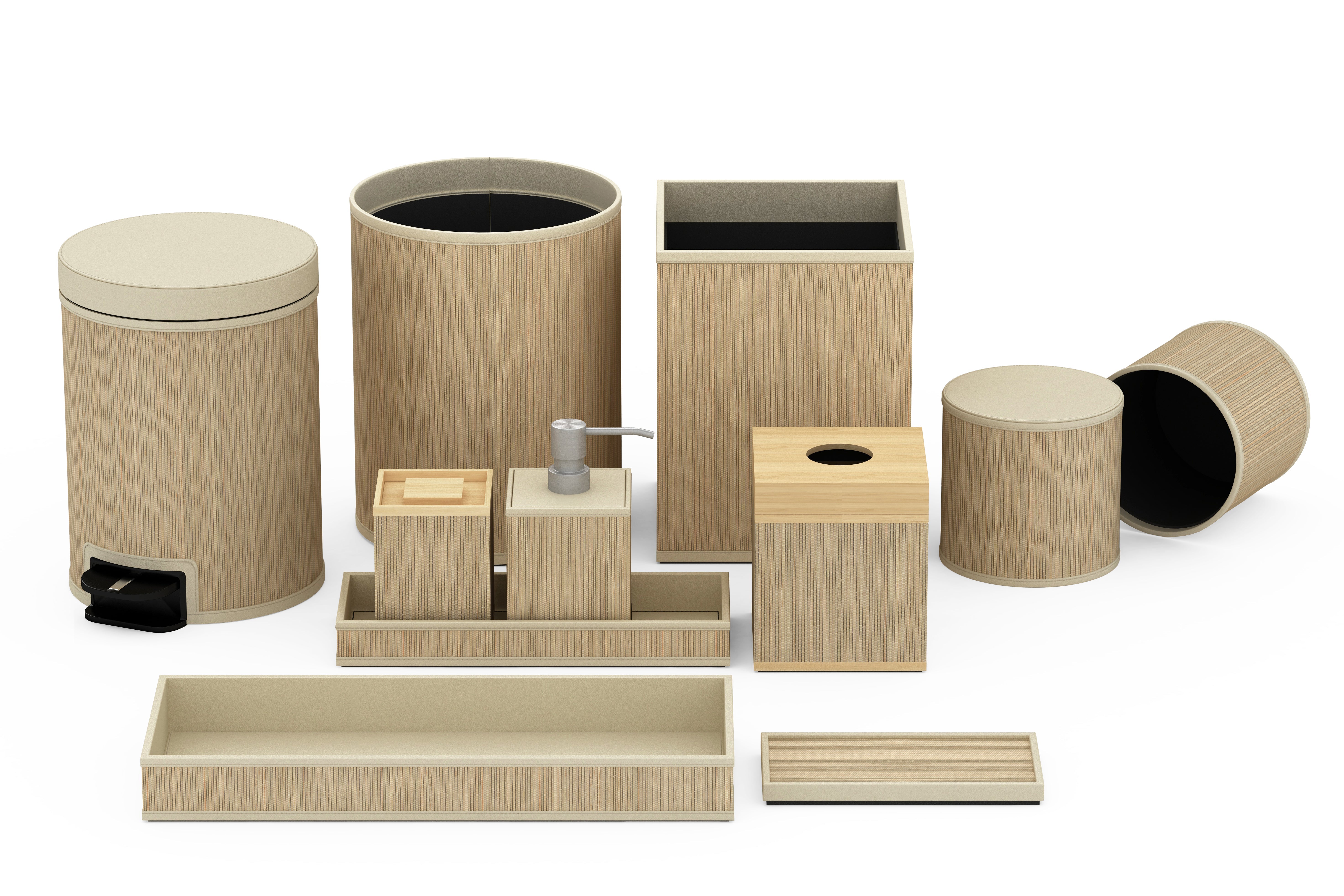 Classic Mendong with Wood Trim Accessories | Via Motif