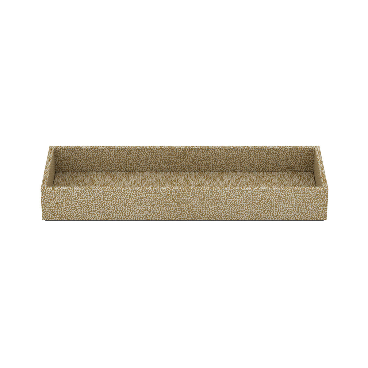Champagne Faux Shagreen Small Bath Tray | Via Motif