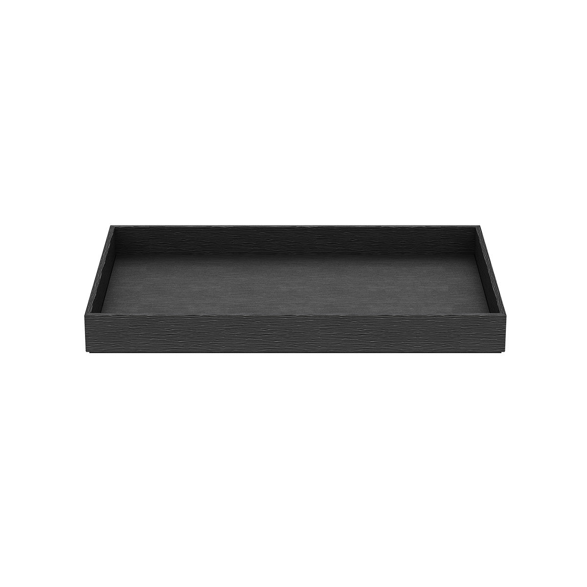 Wave Textured Leather Rectangular Bath Tray | Via Motif